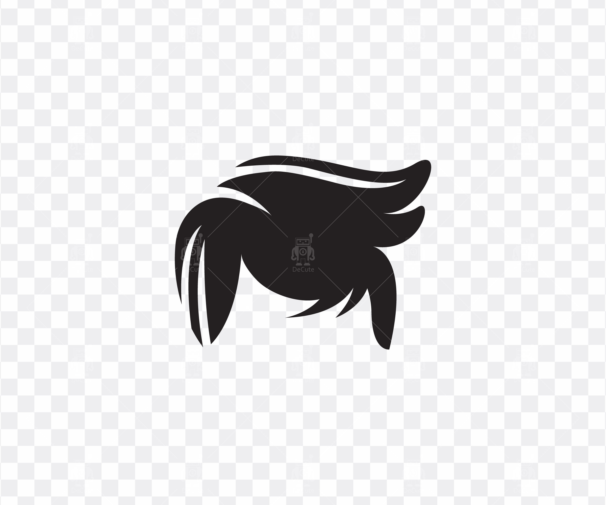 Hairstyle Design Svg, Wig Svg, Haircut Design, Silhouette Men Hair and ...