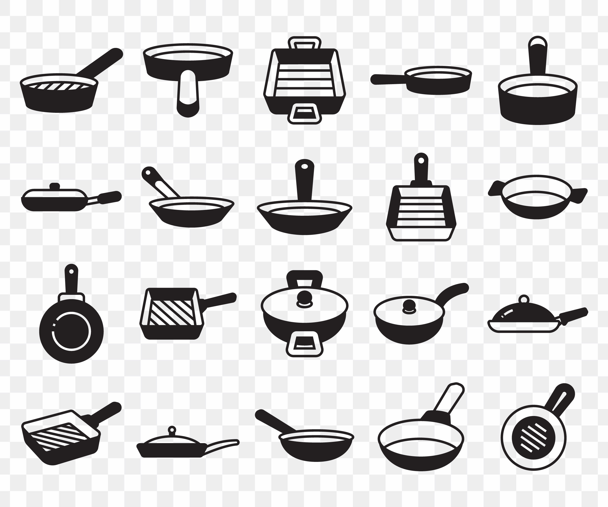 Pan Svg, Frying Pan, Skillet, Wok, Saucepan, Kitchenware, Caldron and ...