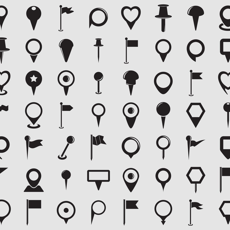 Map Direction Icons - Etsy