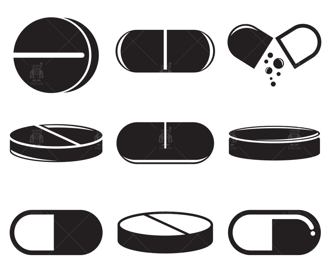 Capsule Svg, Pill, Tablet, Pharmacy, Vitamin, Medicine and Antibiotic ...
