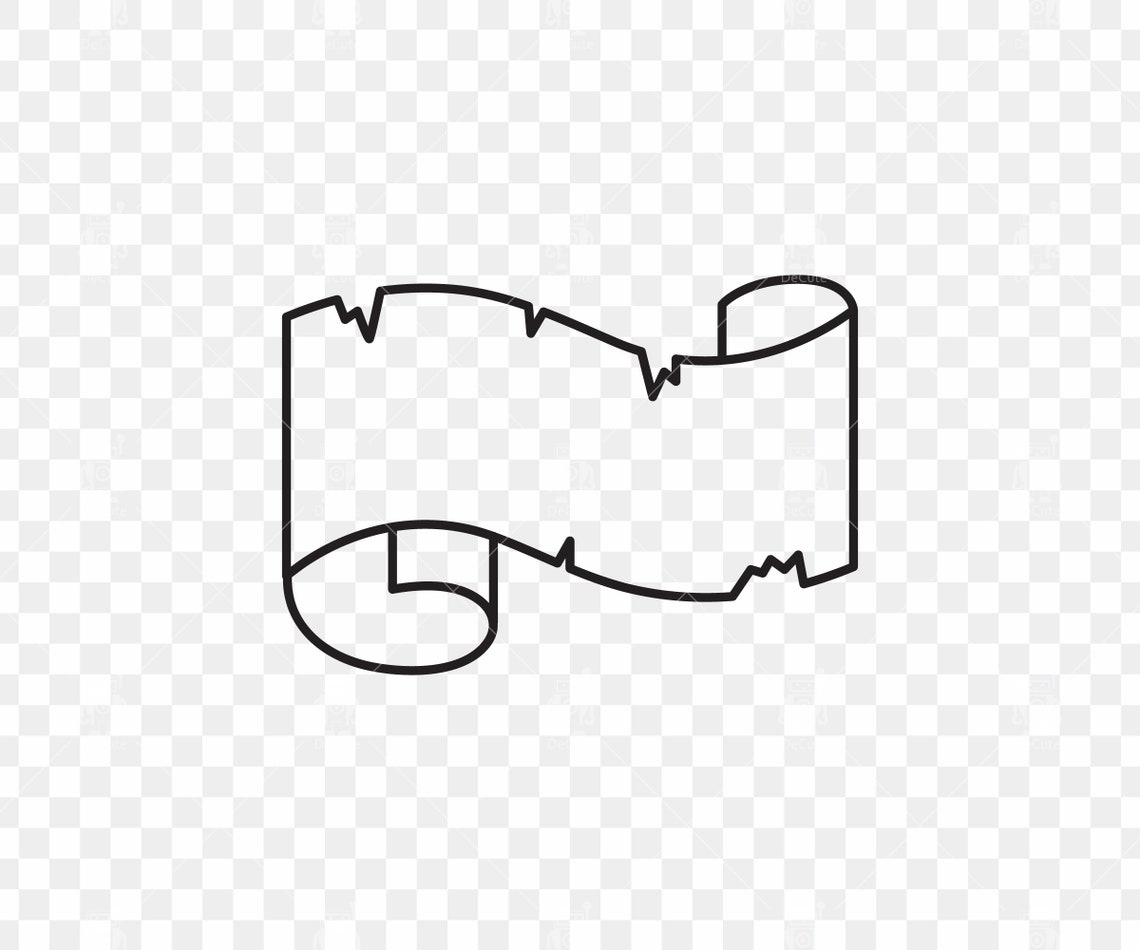 Paper Scroll Svg, Blank Paper Scroll Line Svg, Paper Banner Parchment ...