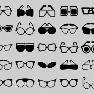 Sunglasses, Glasses Svg, Fashion Frame Sunglasses, Eyeglasses Bundle ...