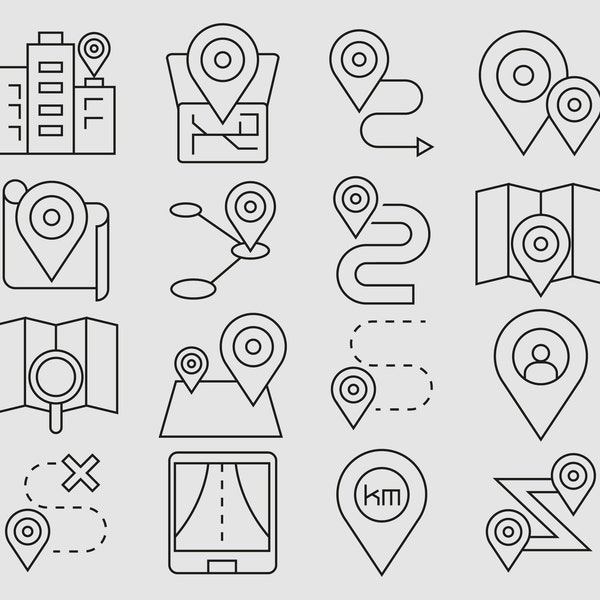 Map Pin Svg Map Marker Icons Map Pointer Pushpin Gps Location Pin Map Elements Clip Arts