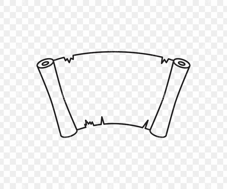 Paper Scroll Svg, Blank Paper Scroll Line Svg, Paper Banner Parchment ...