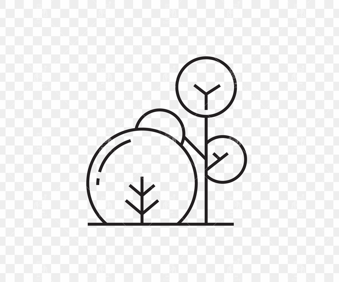 Tree tree svg tree icons plant garden garden svg pine | Etsy
