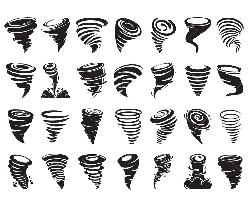 Typhoon Svg, Typhoon Icons, Tornado, Cyclone Hurricane, Twister, Wind ...