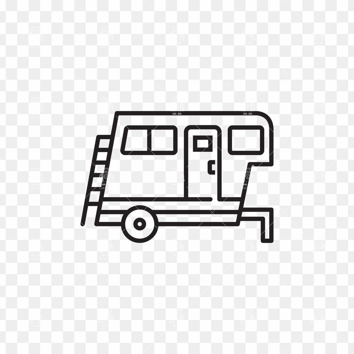 Motorhome Svg, RV Car Icons, RV Svg, Camping Car, Recreational Vehicle ...