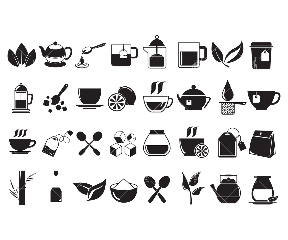 Tea, Hot Tea Svg, Tea Cup, Tea Leaf, Tea Jar, Tea Making and Coffee ...