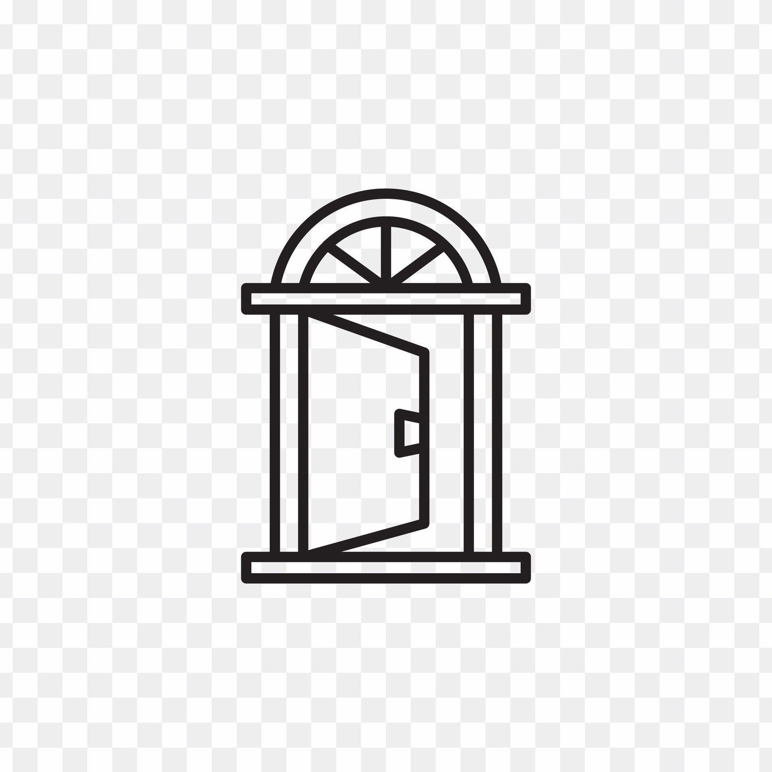 Window Svg, Window Line Icons, Window Symbol, Door and Curtain Clip ...