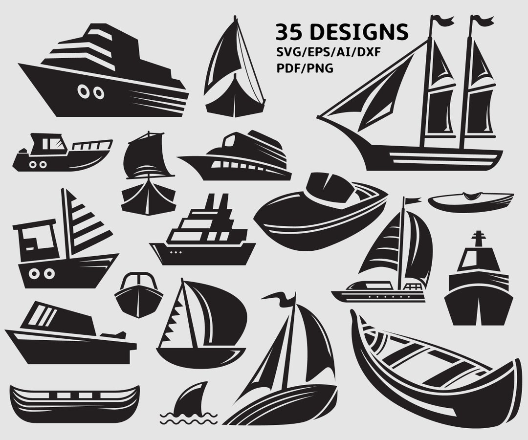 Ship SVG, Vessel, Cruise, Canoe, Gondola, Kayak, Container Ship, Boat ...
