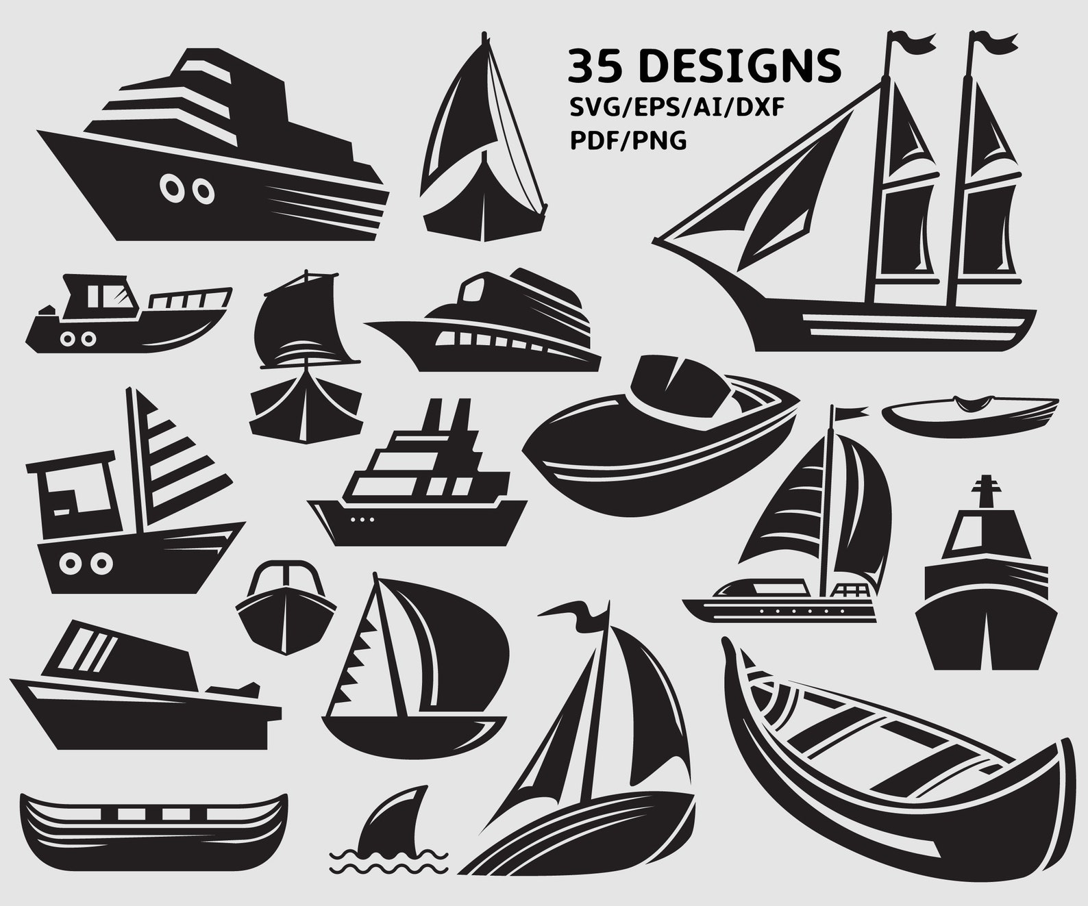 Ship SVG, Vessel, Cruise, Canoe, Gondola, Kayak, Container Ship, Boat ...