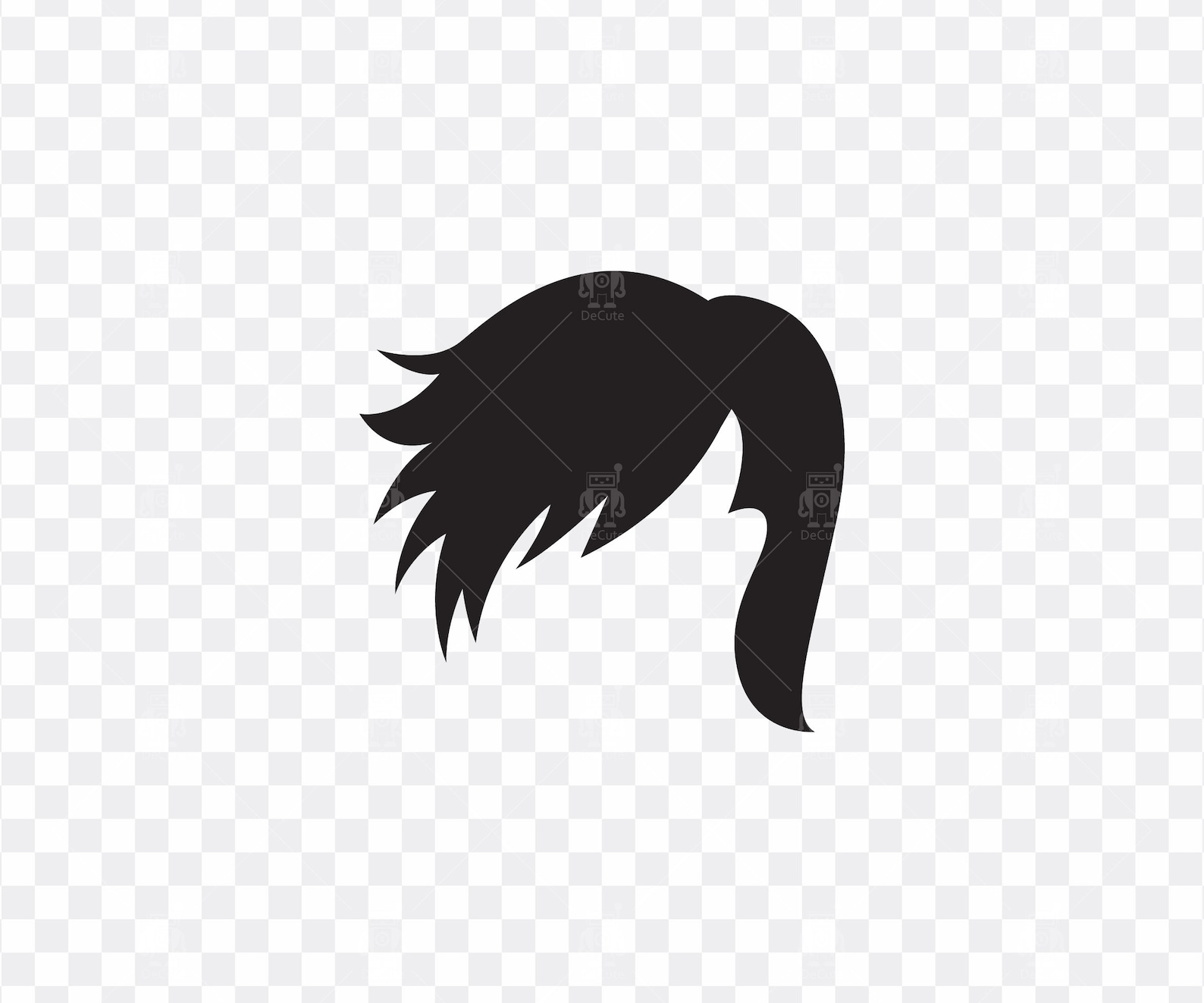 Hairstyle Design Svg, Wig Svg, Haircut Design, Silhouette Men Hair and ...