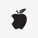 Apple Svg, Bitten Apple Silhouette, Apple Icons, Apple Fruit, Half ...