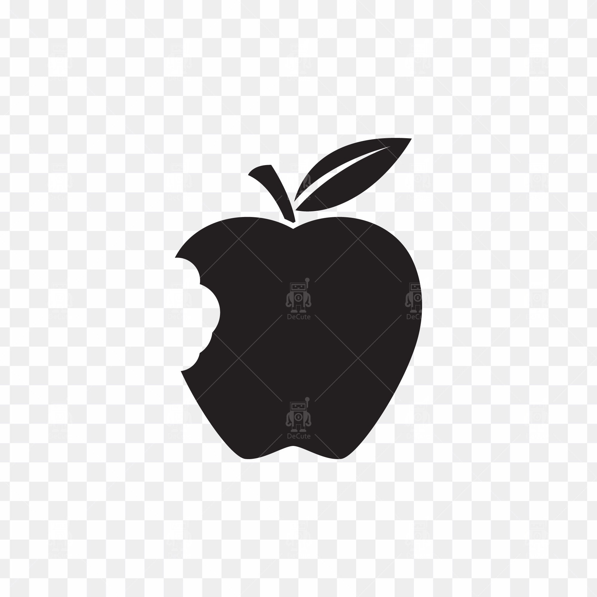 Apple Svg, Bitten Apple Silhouette, Apple Icons, Apple Fruit, Half ...