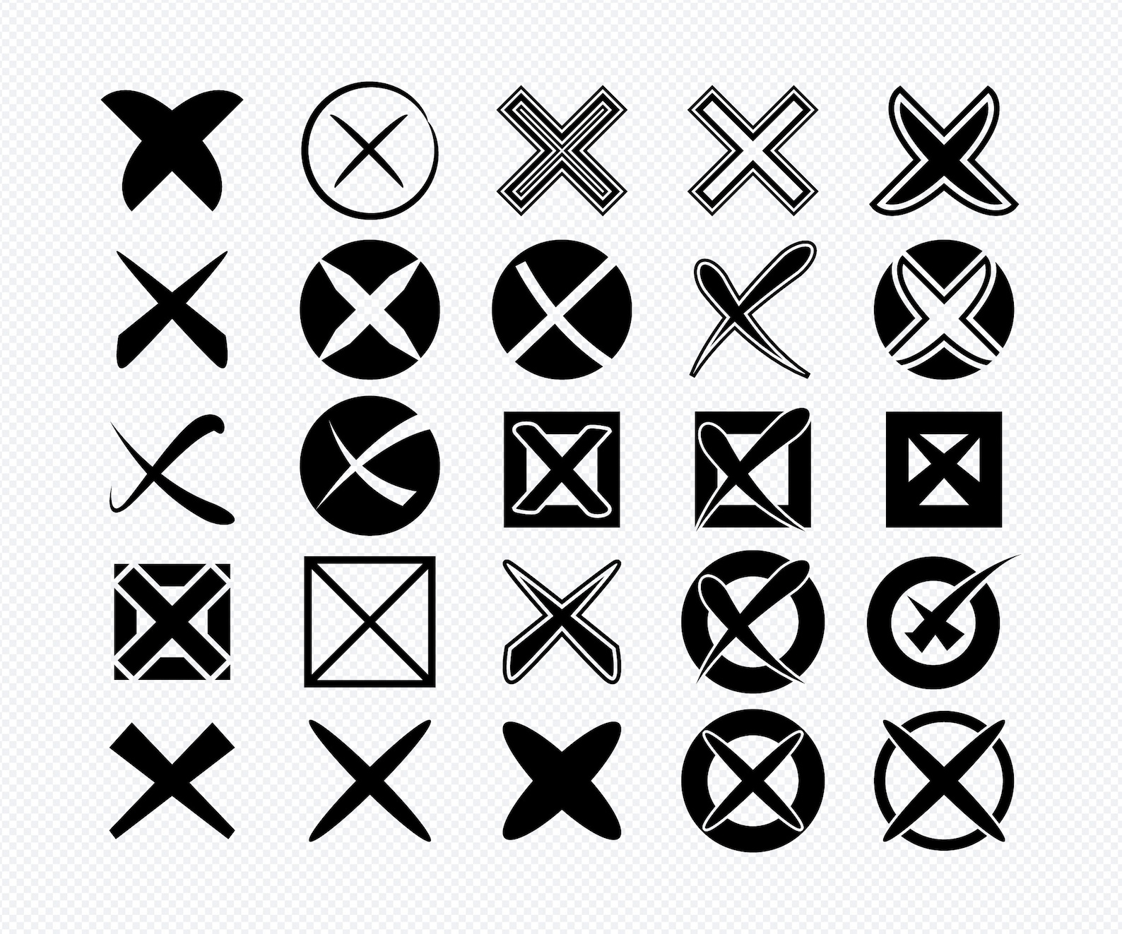 X Mark Icon, X Svg, X Letter, Cross Mark, Cross Sign, Wrong Mark, Check ...