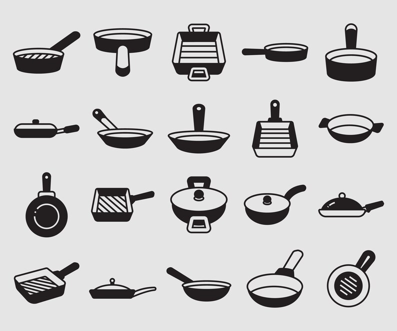 Pan Svg, Frying Pan, Skillet, Wok, Saucepan, Kitchenware, Caldron and ...