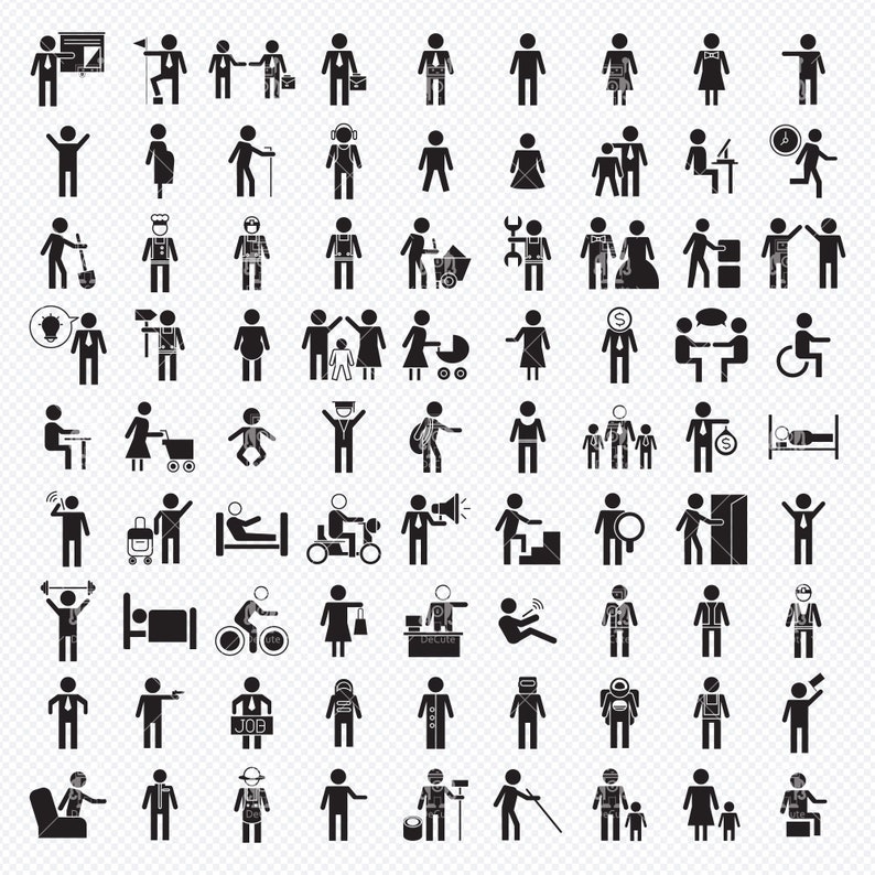 People Different Activities and Professions, Businessman, Office Worker ...