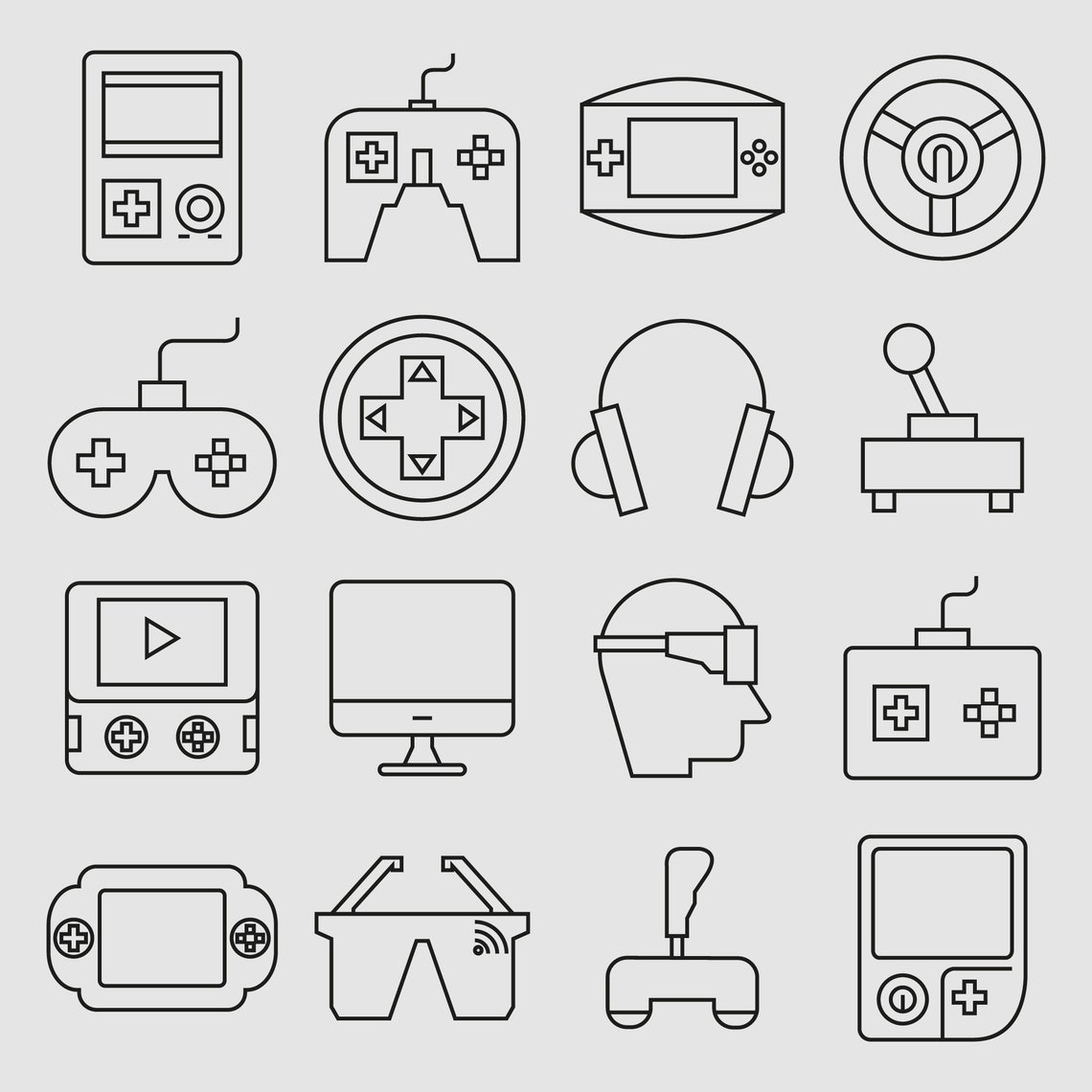 Game Icons/ Video Game/ Game Svg/ Game Console/ Game Controller ...