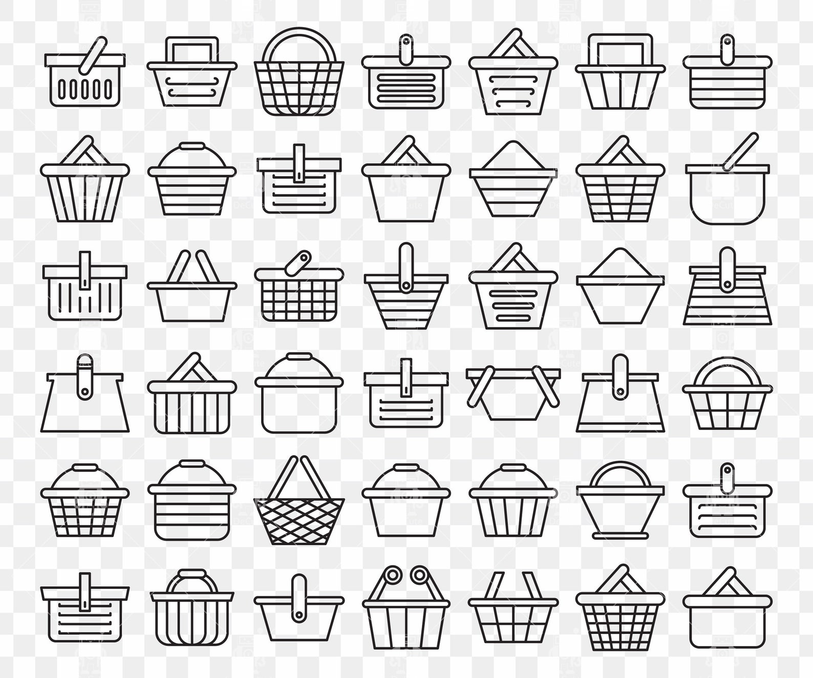 Shopping Basket Svg, Basket Svg, Basket Icons Svg, Shop Handbag ...