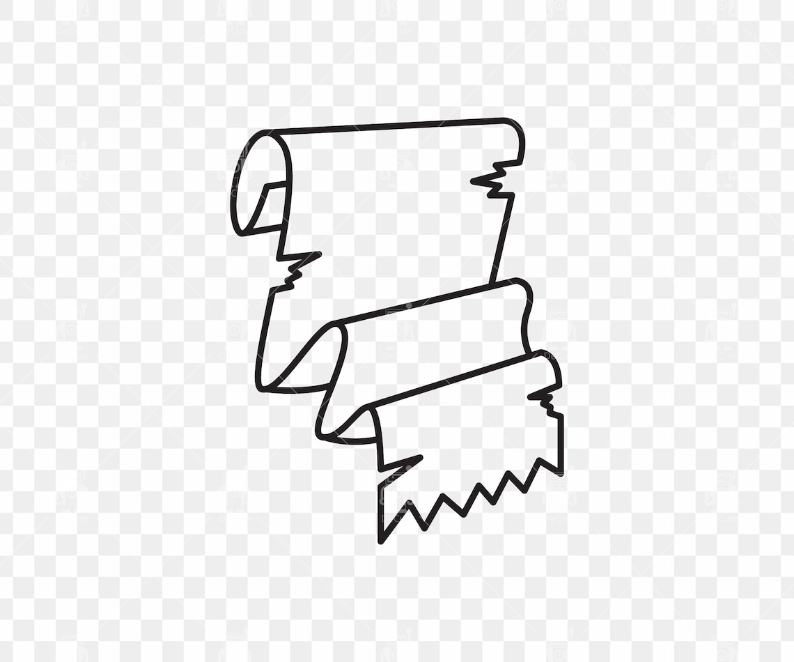 Paper Scroll Svg, Blank Paper Scroll Line Svg, Paper Banner Parchment ...