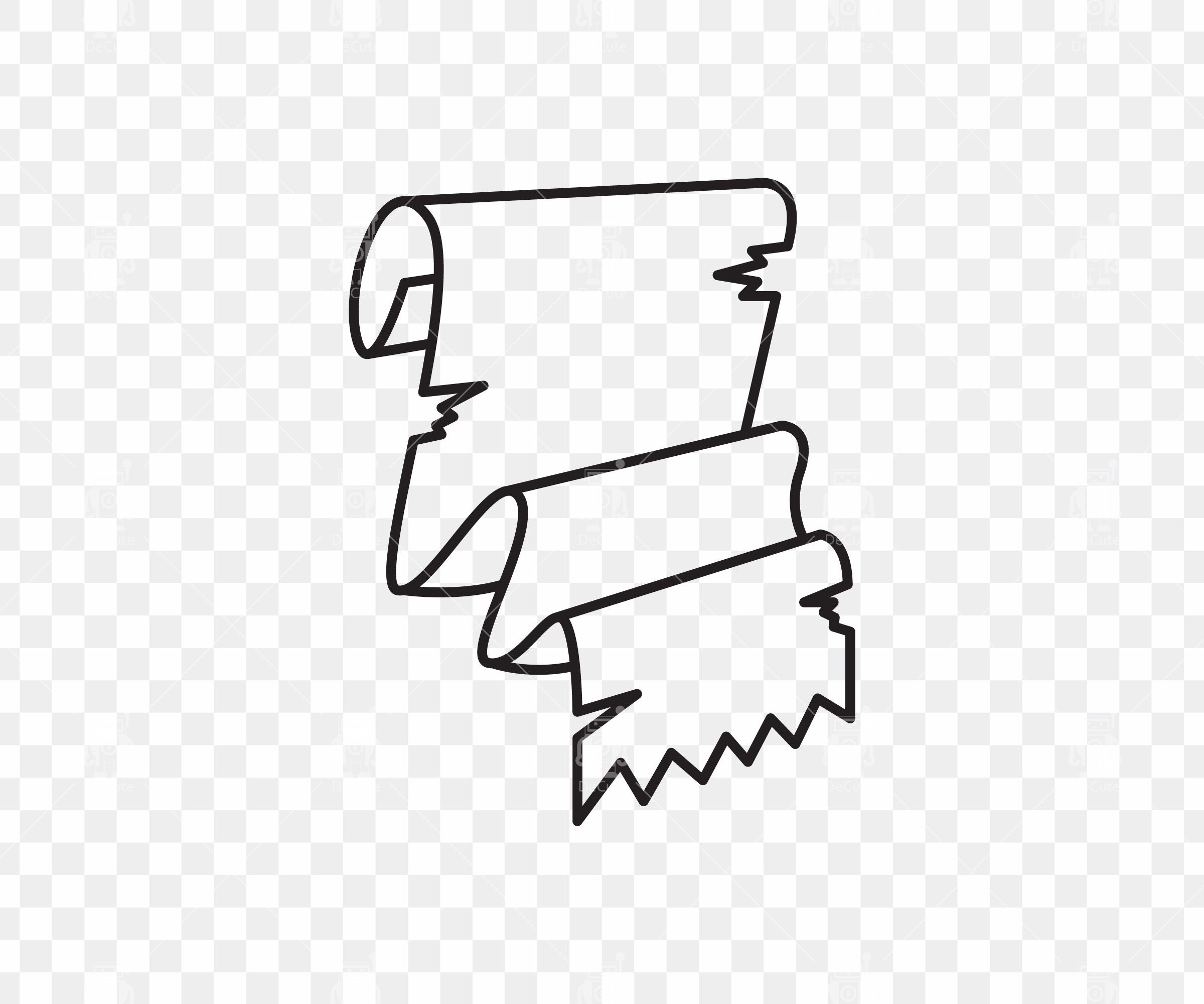 Rollo de papel svg, rollo de papel en blanco svg, pergamino de pancarta ...