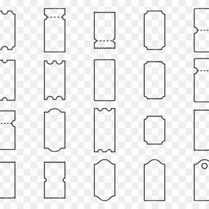 Gutschein svg, Blankoticket svg, Blanko-Couponvorlage, Sale-Preisschild ...