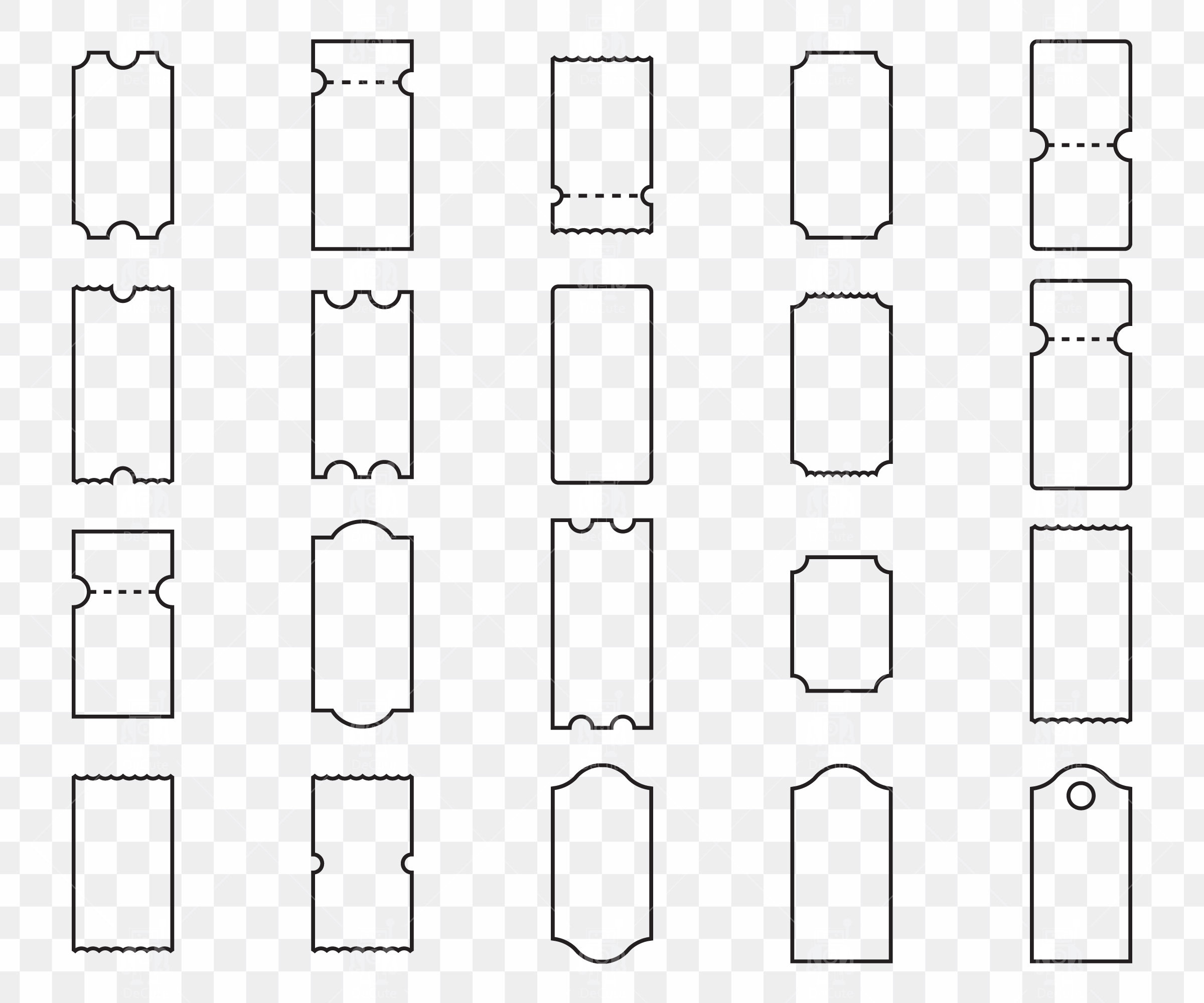 Coupon Svg, Blank Ticket Svg, Blank Coupon Template, Sale Price Tag Svg ...