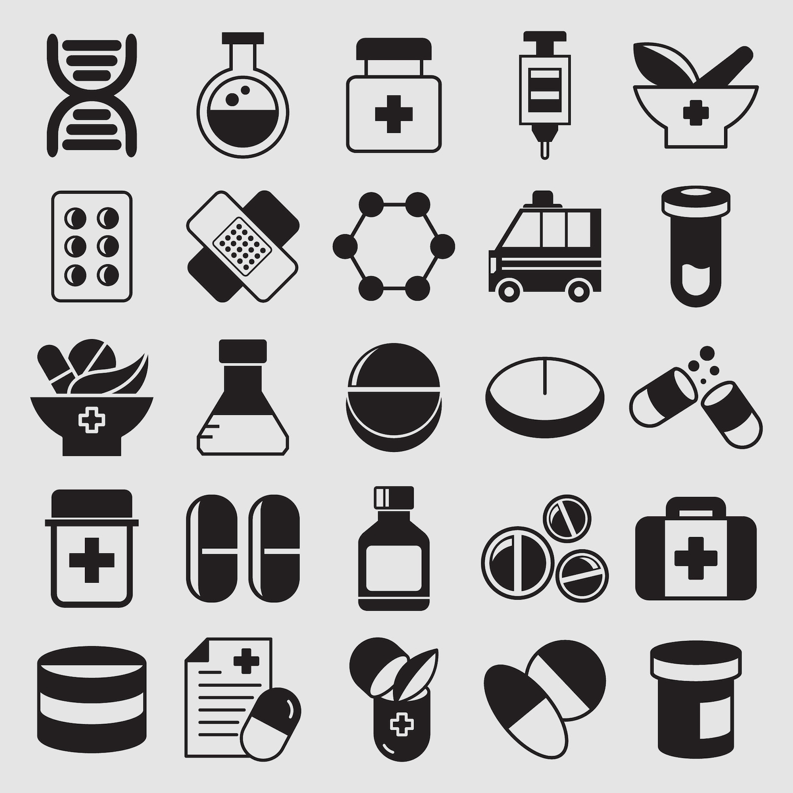 Medicine Icons/ Medicine Svg/ Medicine Symbol/ Drugstore/ Capsule/ Pill ...