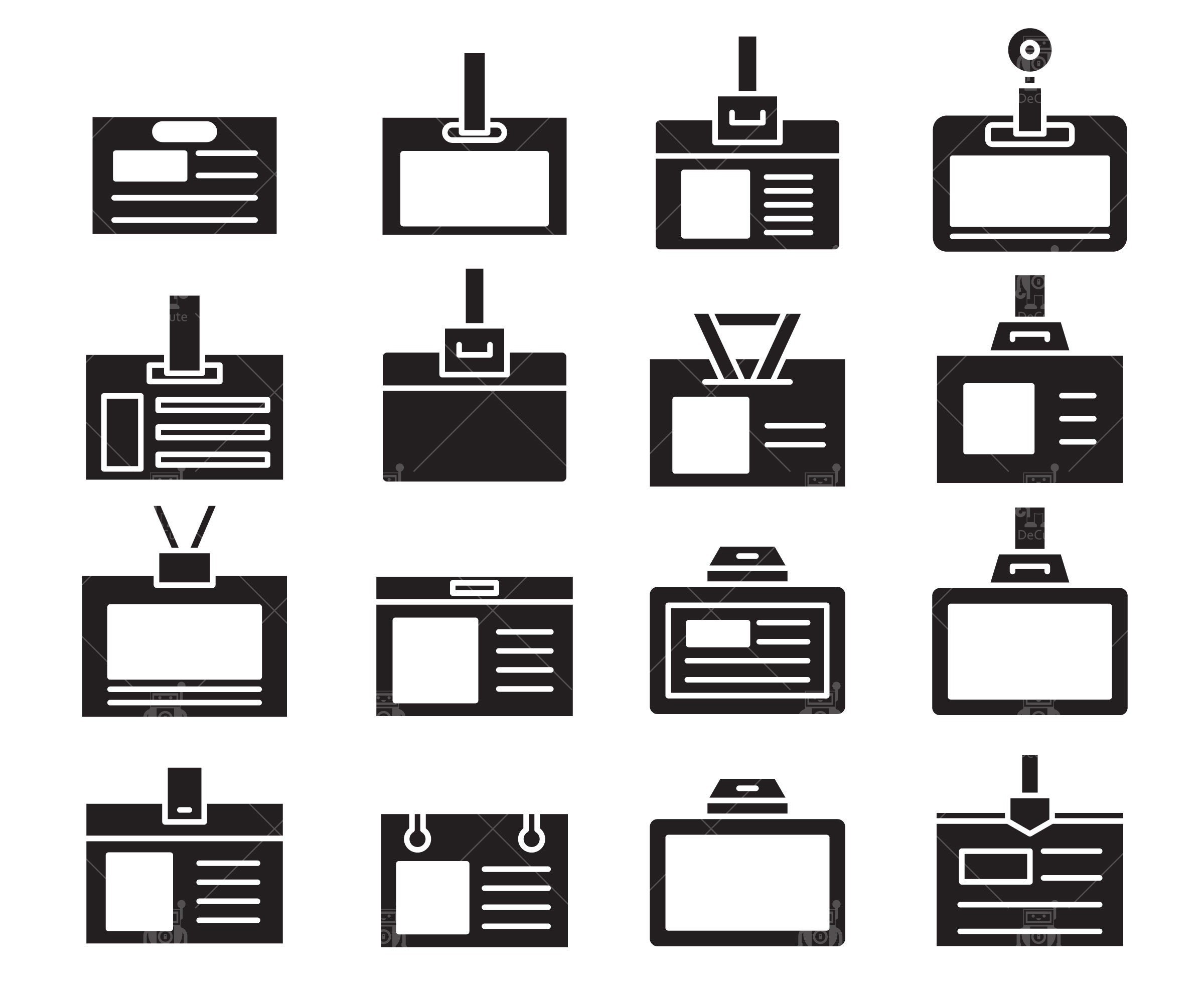 ID Card Svg Business Card Svg Name Tag Holder Svg ID Card - Etsy