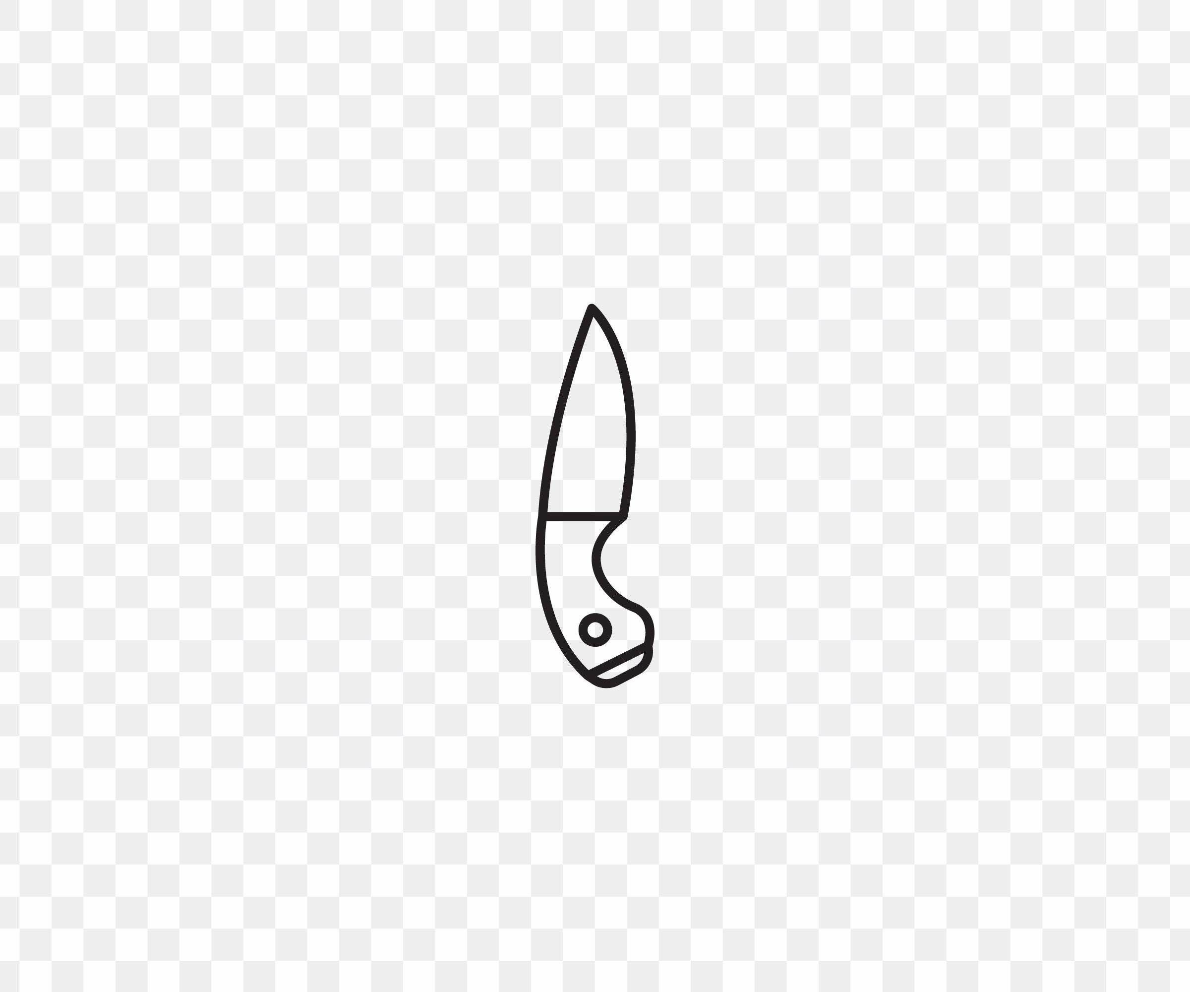 Kitchen Knife Icons, Butcher Knife, Chef Knife, Cutter Line ...