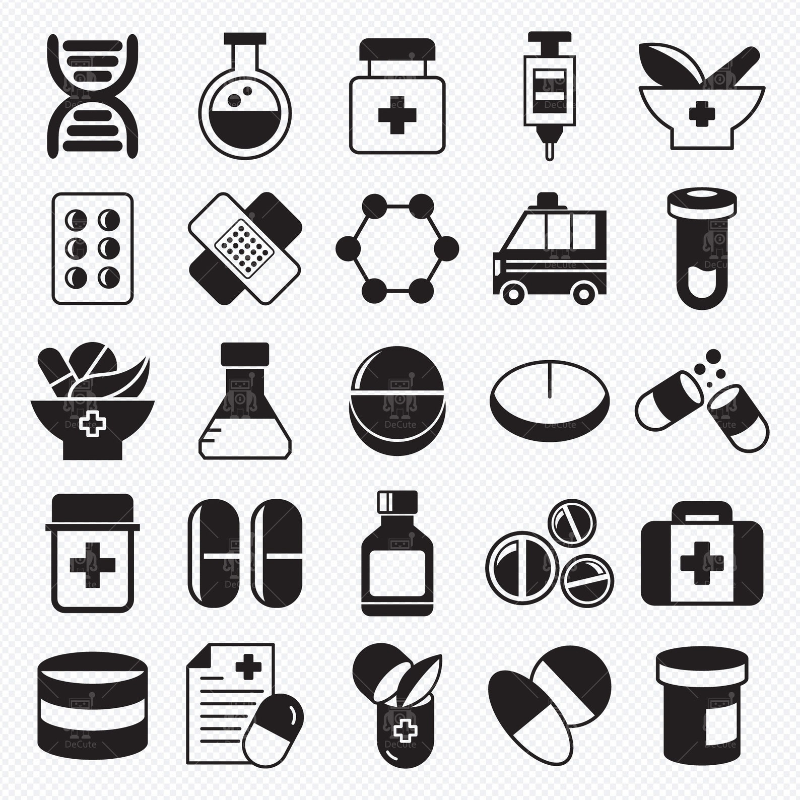 Medicine Icons/ Medicine Svg/ Medicine Symbol/ Drugstore/ Capsule/ Pill ...