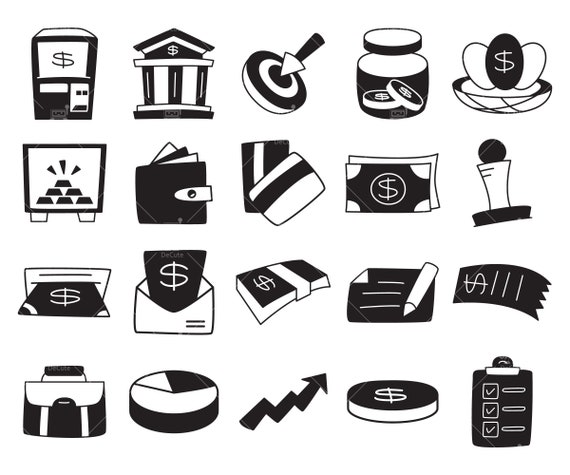 Money Svg Finance Svg Investment Icons Svg Saving Svg | Etsy