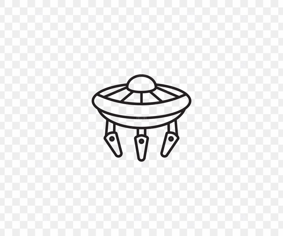UFO Icon Svg, Flying Saucer Clip Arts, Alien Spaceship and Spacecraft ...