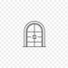 Door Line Icons, House Door, Arch Door, Door Panel, Open Door, Exterior ...