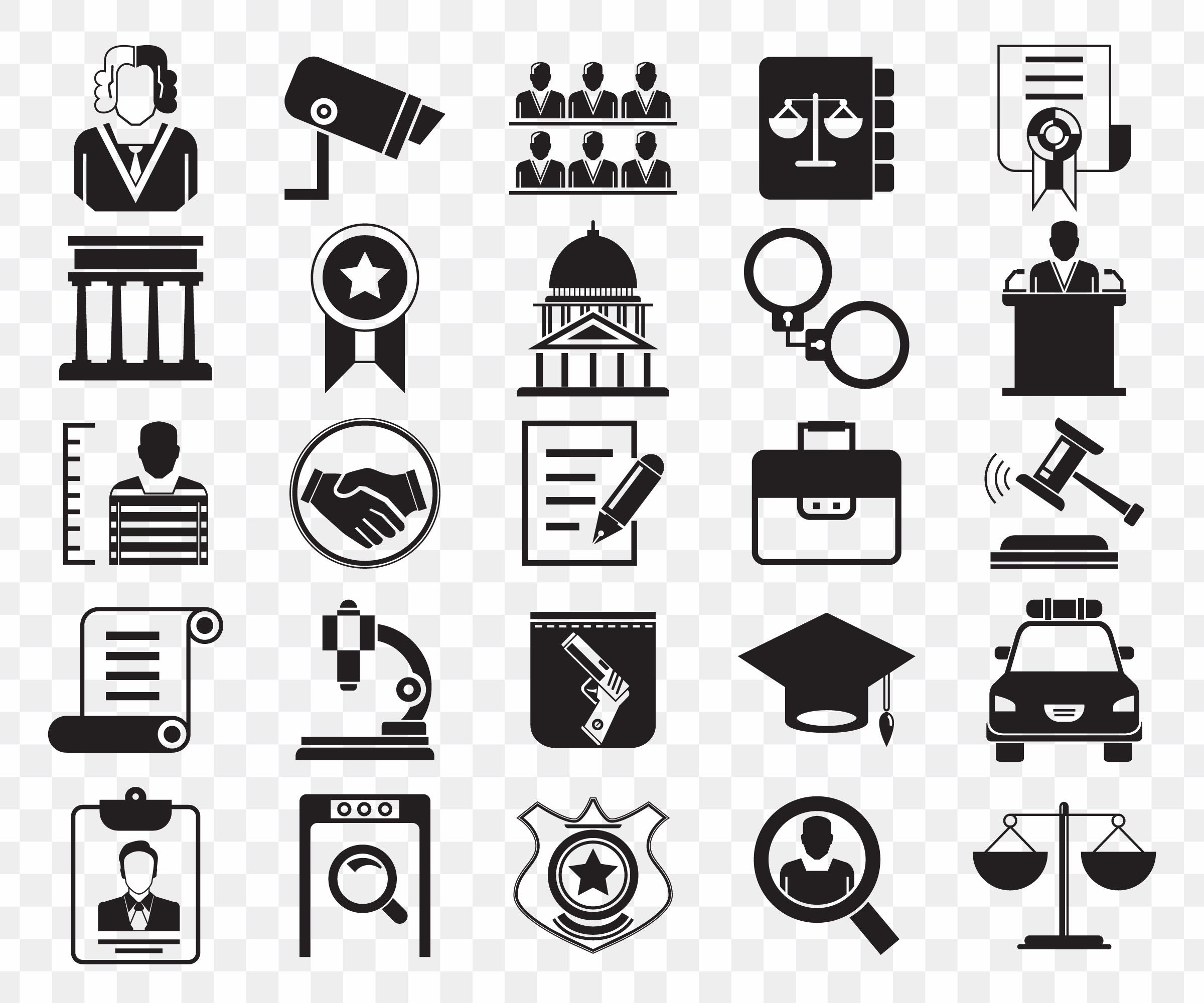 Law Icons, Law Svg, Justice, Juror, Police, Court, Judiciary ...