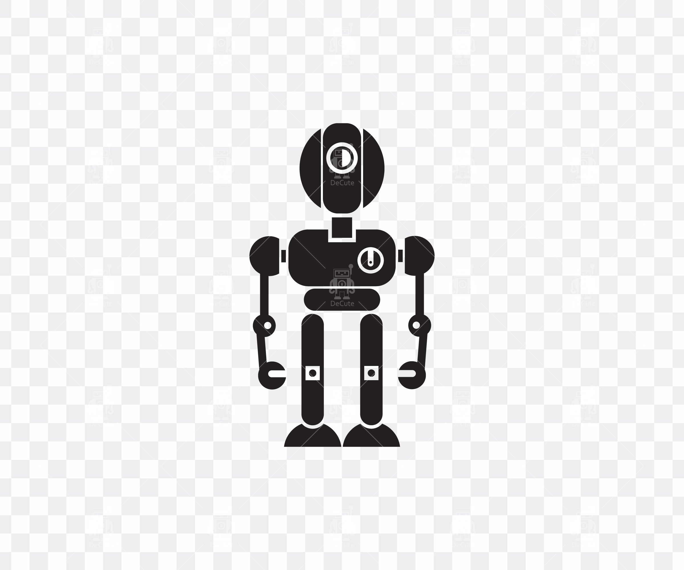 Space Robot Svg, Robot Character Svg, Robot Icon, Humanoid, Droid Svg ...