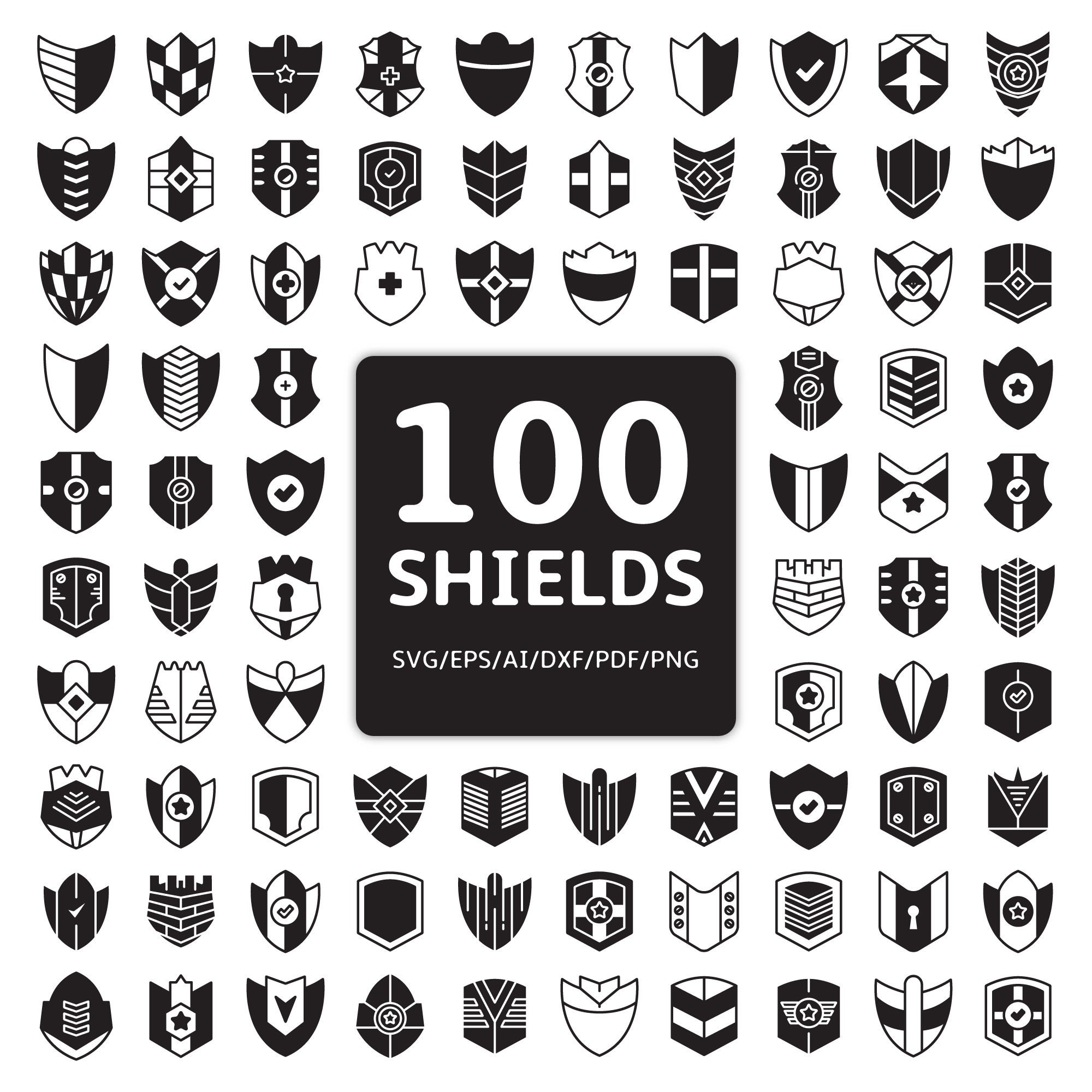 Black Shield Icon