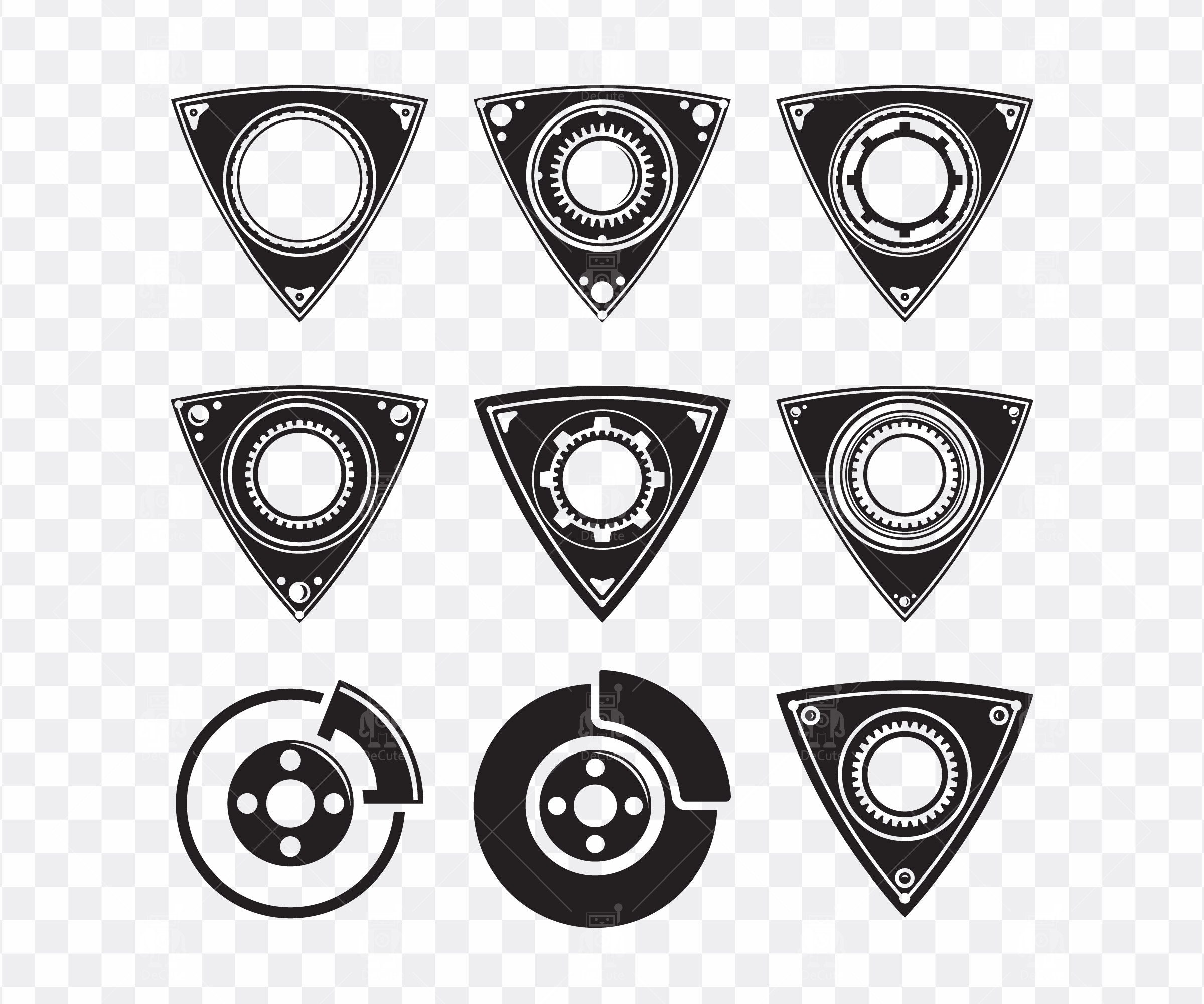 Rotary Engine Symbol Clipart, Car Rotary SVG, Wankel Rotary Engine and ...