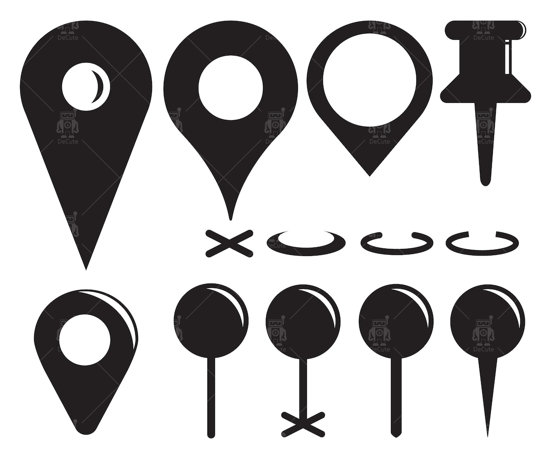 Map Pin Svg, Map Marker Icons, Map Pointer, Pushpin, Gps Location Pin ...