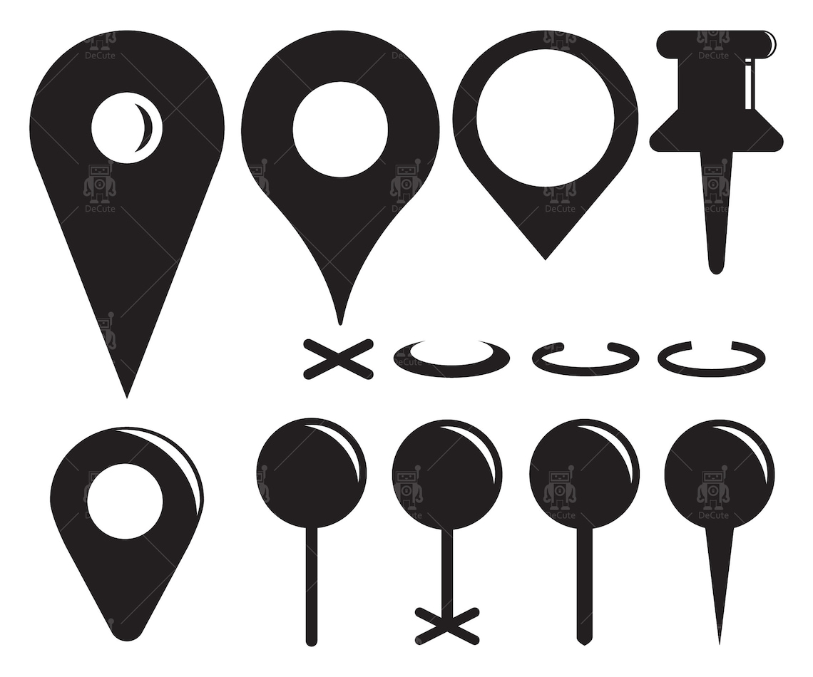 Map Pin Svg, Map Marker Icons, Map Pointer, Pushpin, Gps Location Pin ...