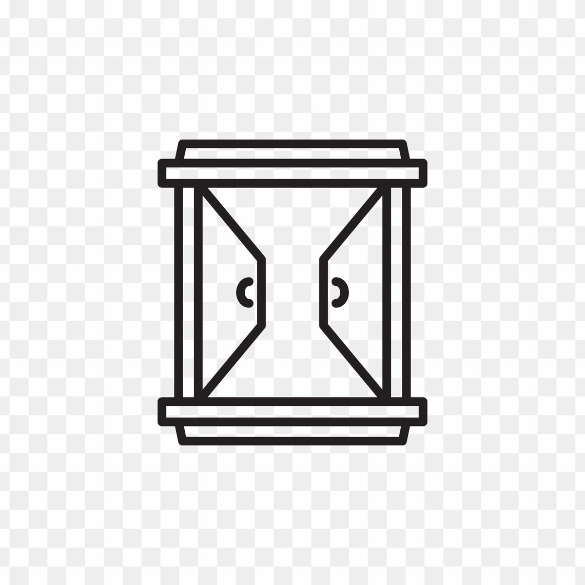 Window Svg, Window Line Icons, Window Symbol, Door and Curtain Clip ...