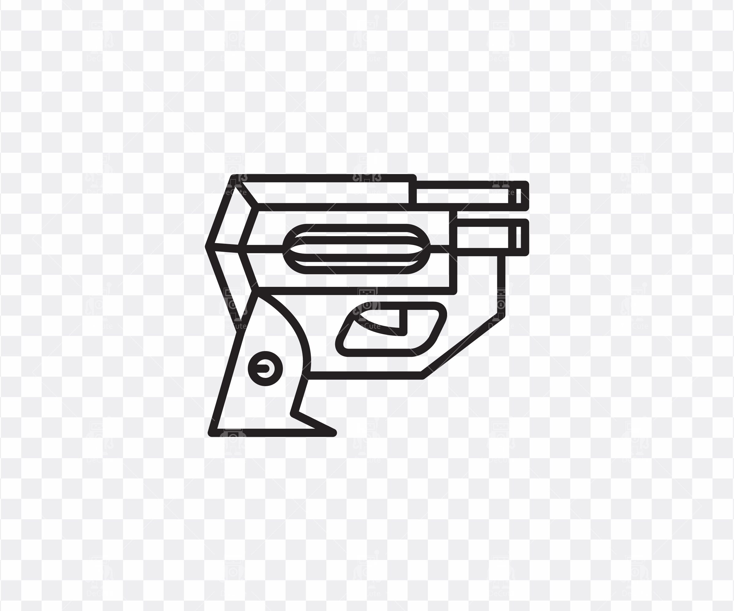 Space Gun Icons Svg, Space Blaster, Futuristic Gun, Space Weapon, Laser ...