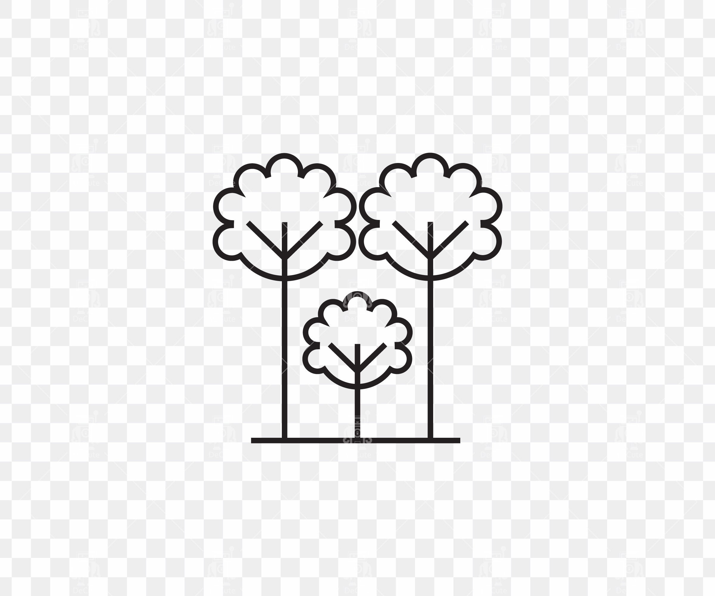 Tree tree svg tree icons plant garden garden svg pine | Etsy