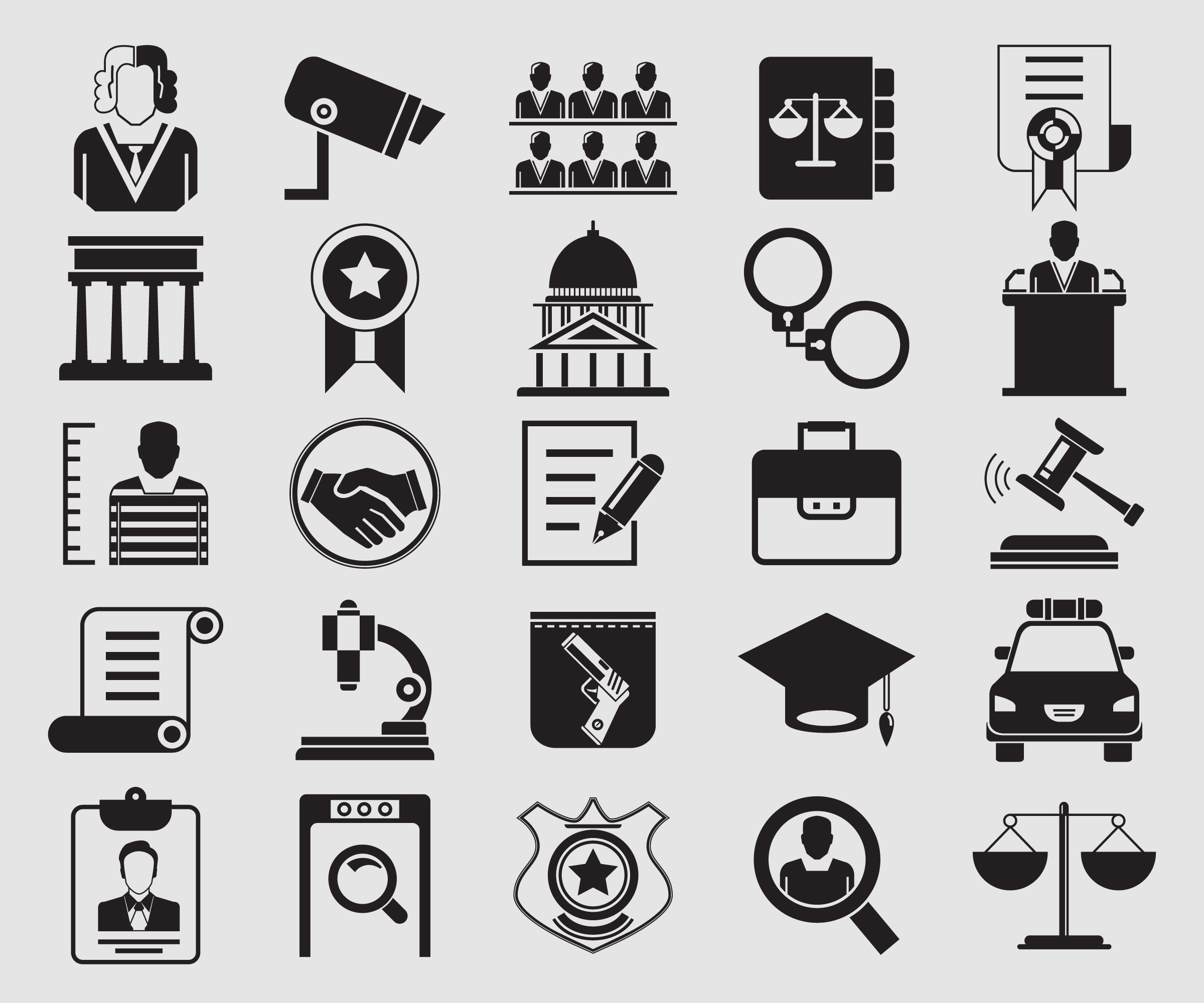 Law Icons, Law Svg, Justice, Juror, Police, Court, Judiciary ...