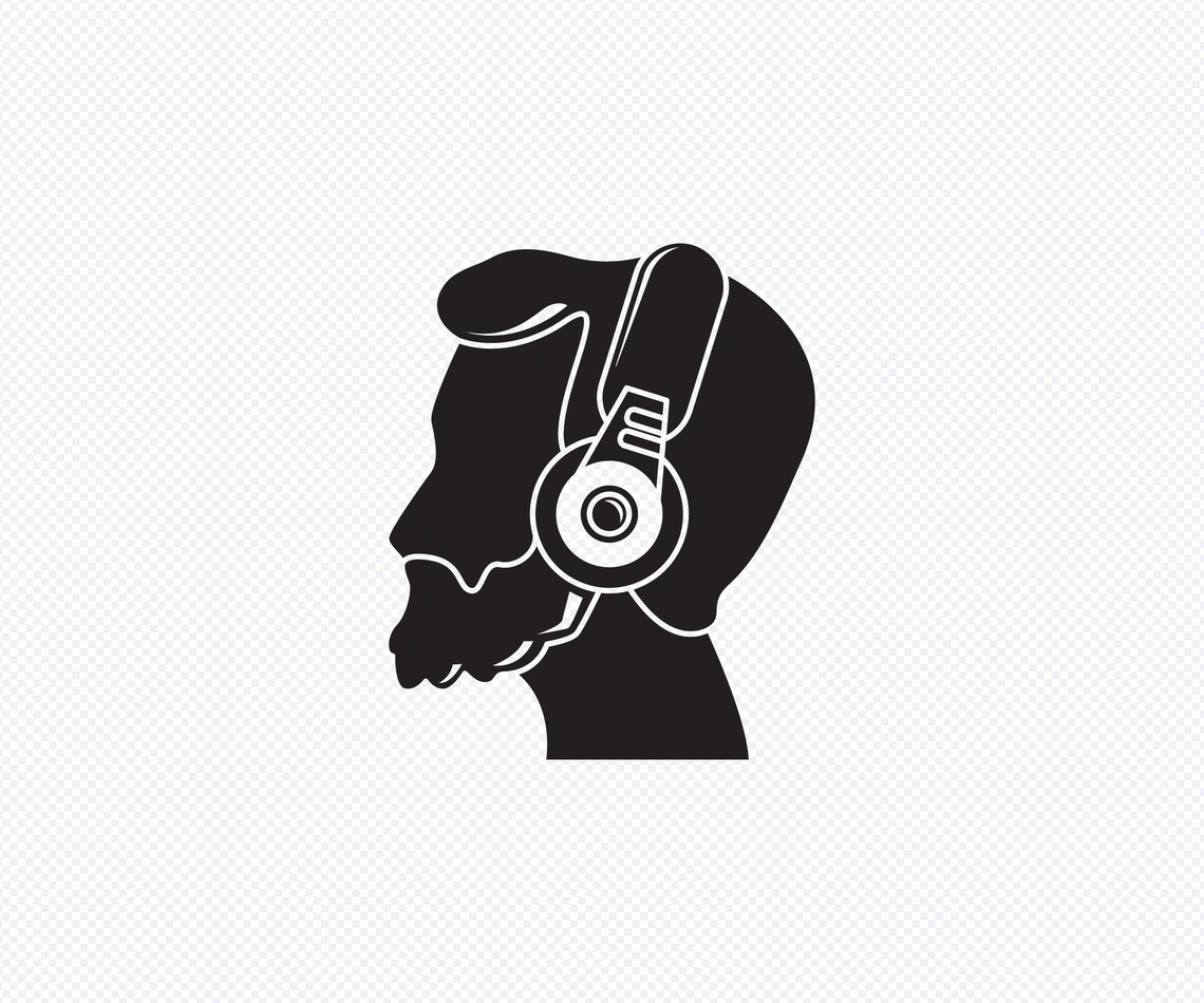 Headphone Svg/ Headphone Icons/ Earphone/ Listening Music/ Call Service ...