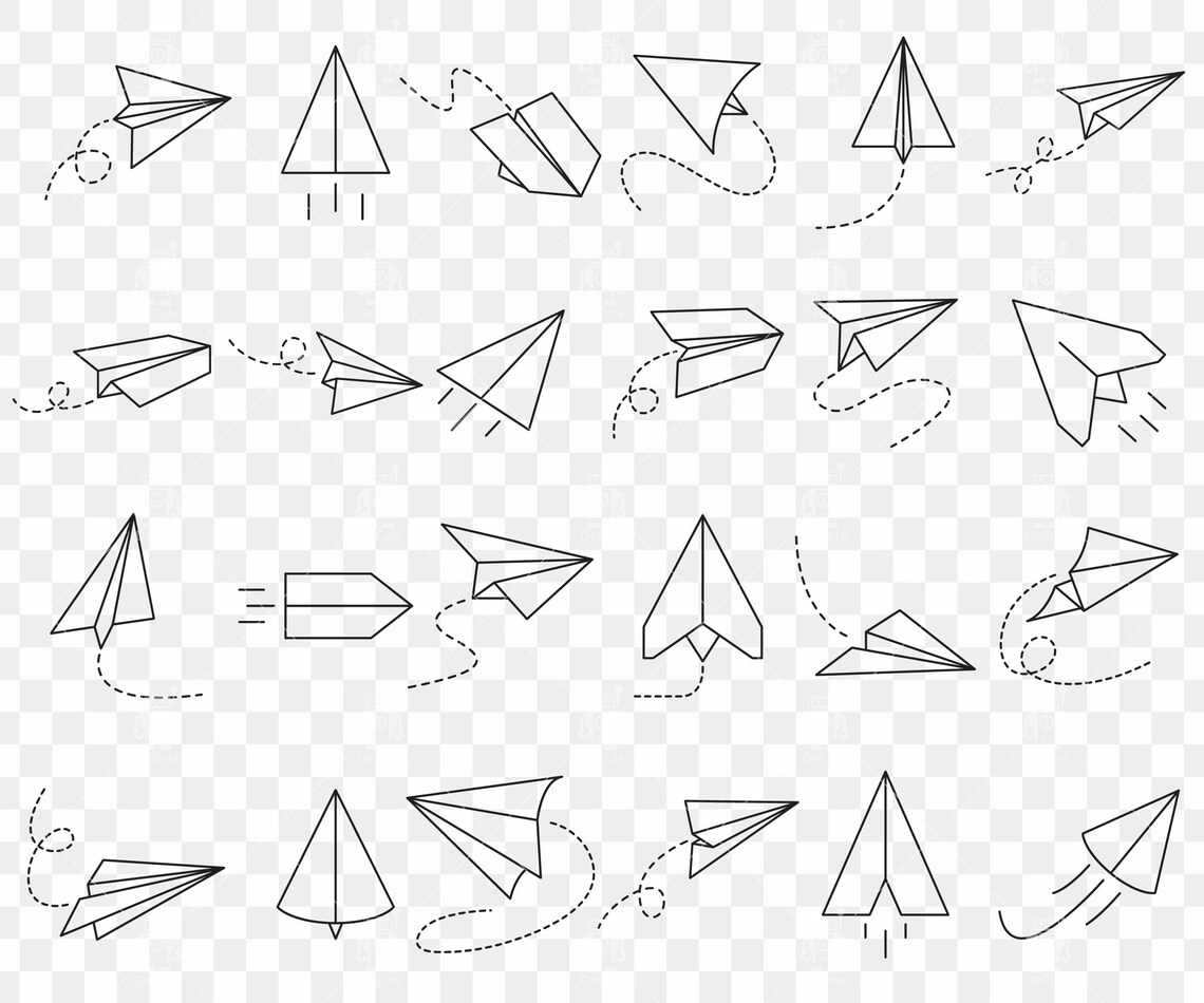 Paper Plane Svg, Paper Plane Icons, Plane and Path, Paper Plane Route ...