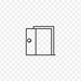 Door Line Icons, House Door, Arch Door, Door Panel, Open Door, Exterior ...