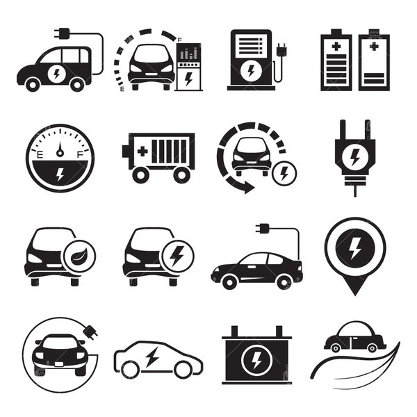 Electric Car Svg - Etsy