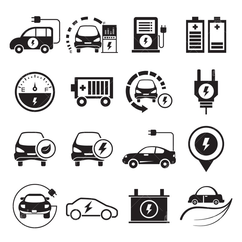 Electric Car Svg - Etsy