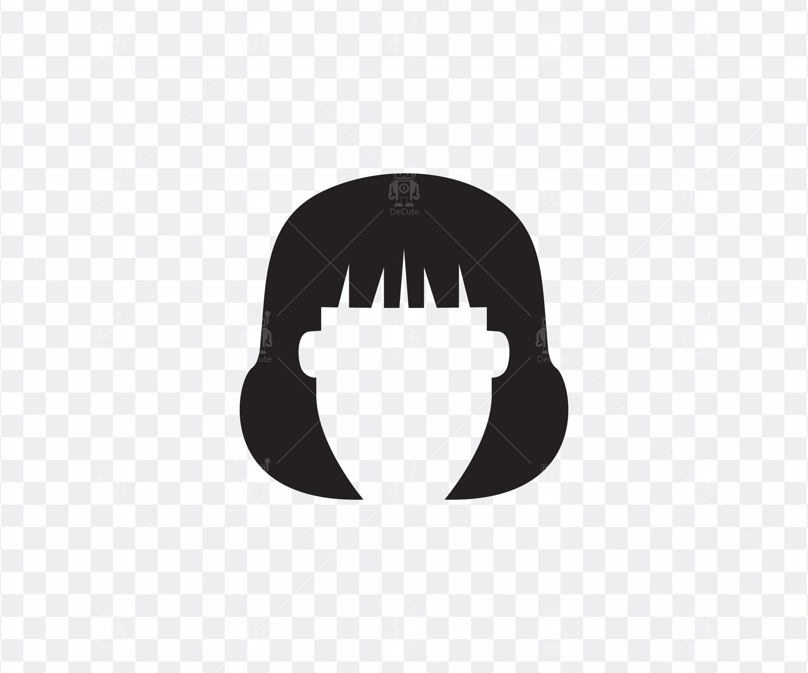Hairstyle Design Svg, Wig Svg, Haircut Design, Silhouette Men Hair and ...